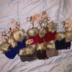 CC Boutique | Accessories | Nwt Mini Cc Beanie Keychains Multiple ...